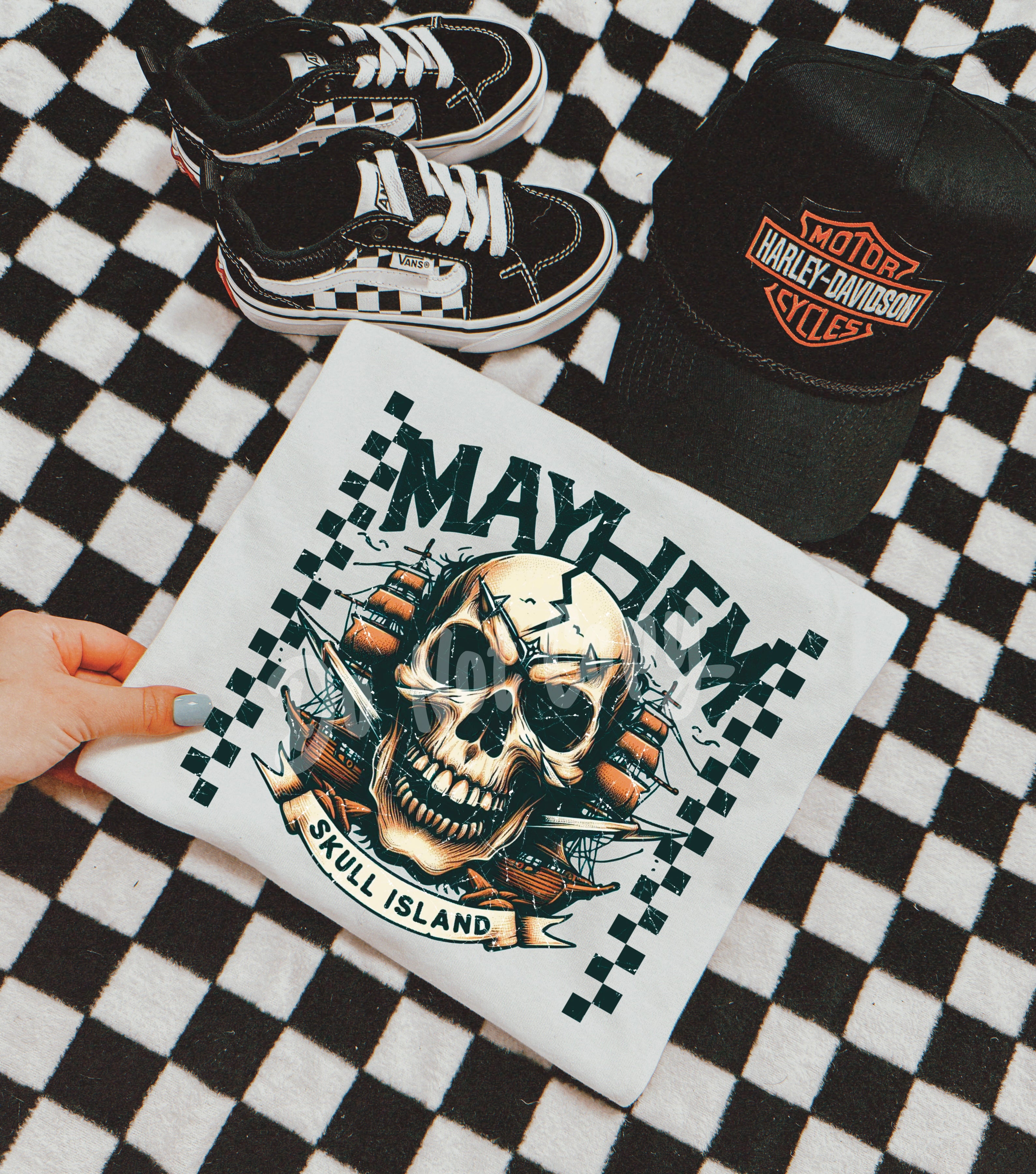 Mayhem – Raising Three Designs