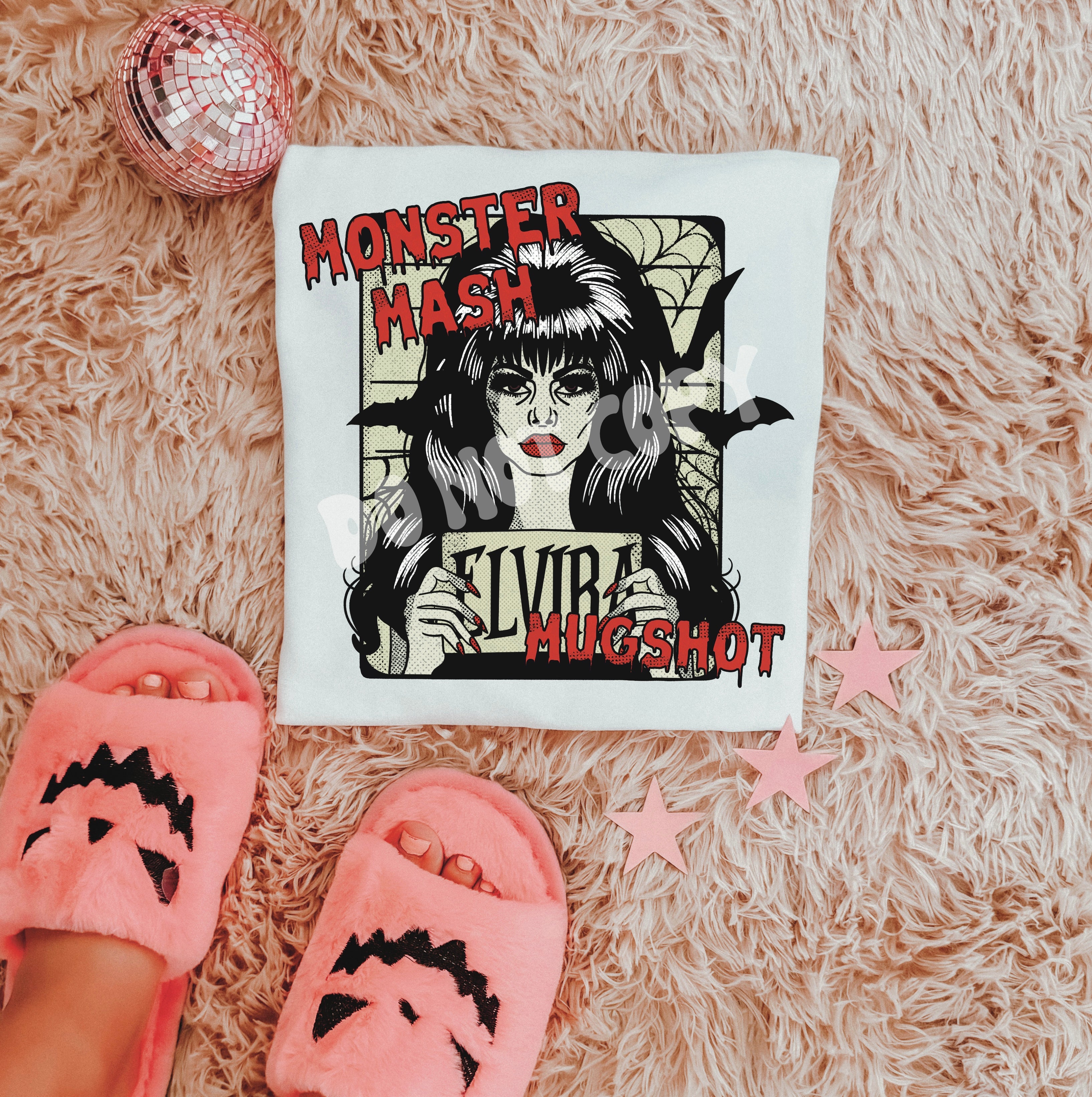 Monster Mash Mugshot Elvira – Raising Three Designs