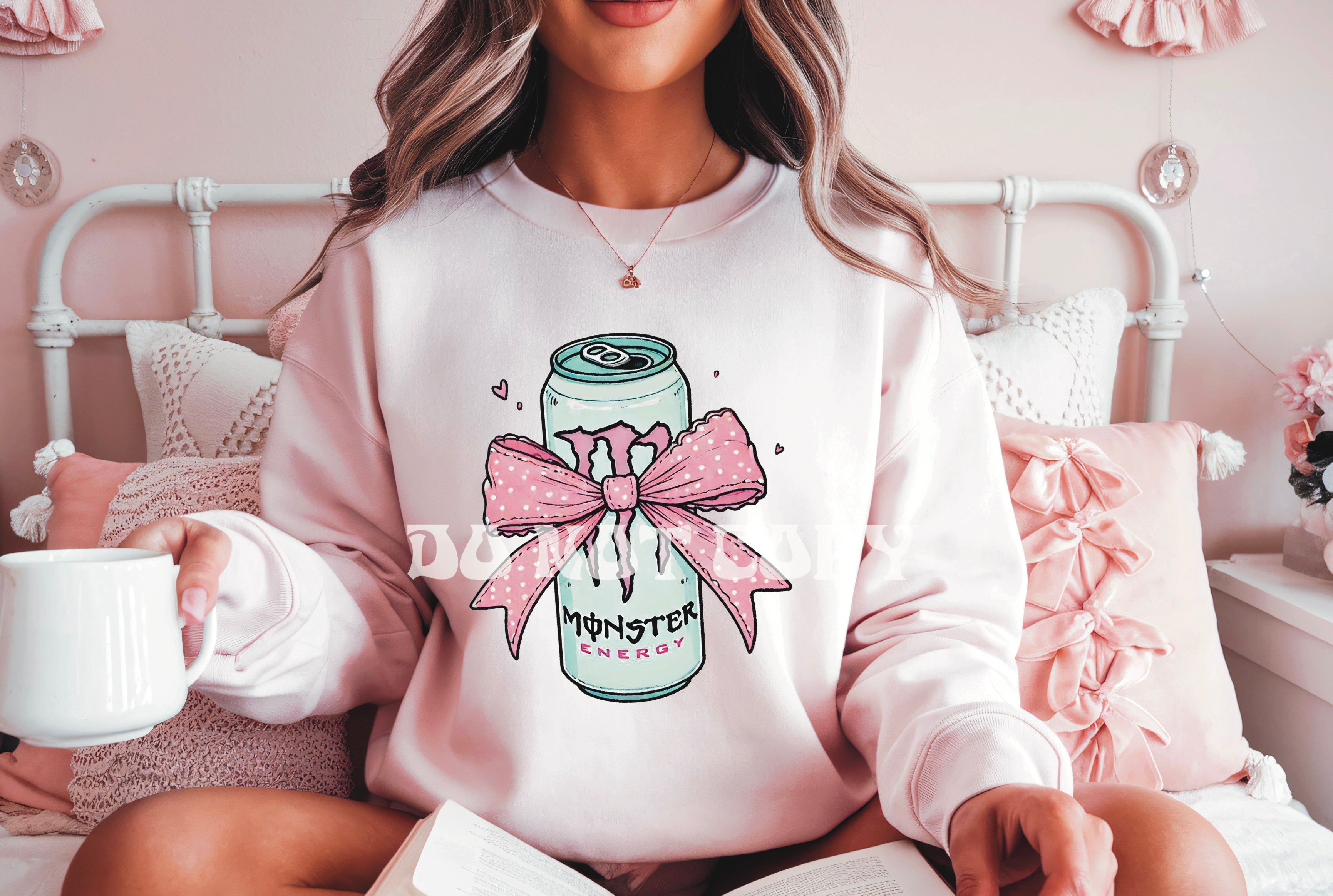 White Monster Energy Drink – Raising Three Designs