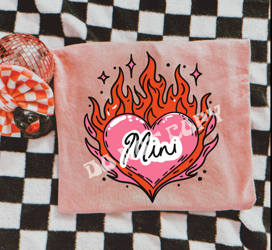 Mini Heart on Fire – Raising Three Designs