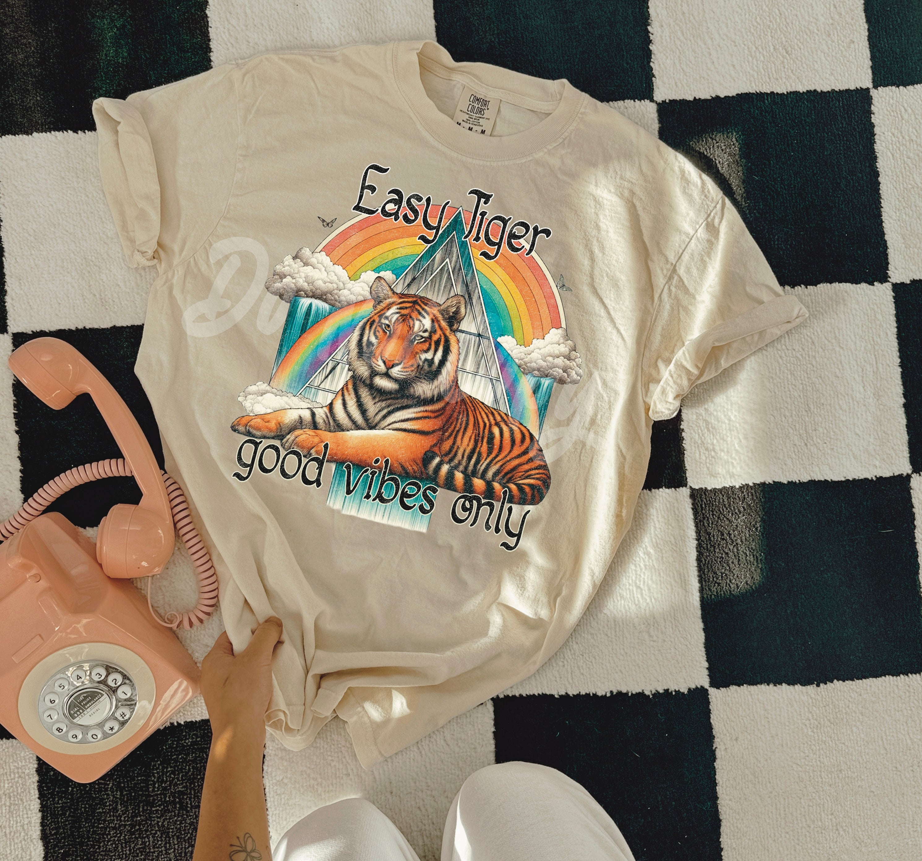 Easy tiger only good vibes only – Raising Three Designs