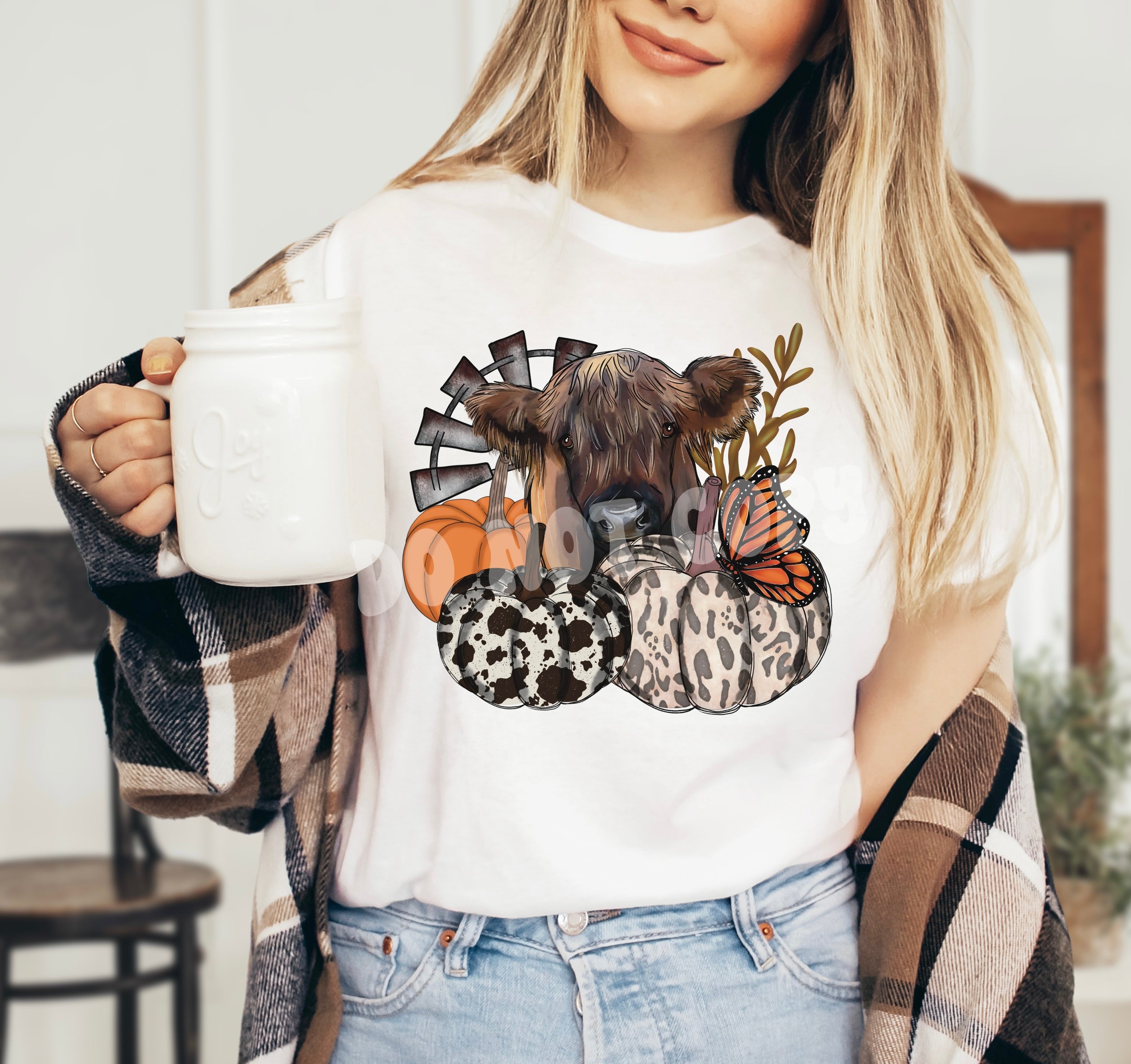 Fall Cow – Raising Three Designs