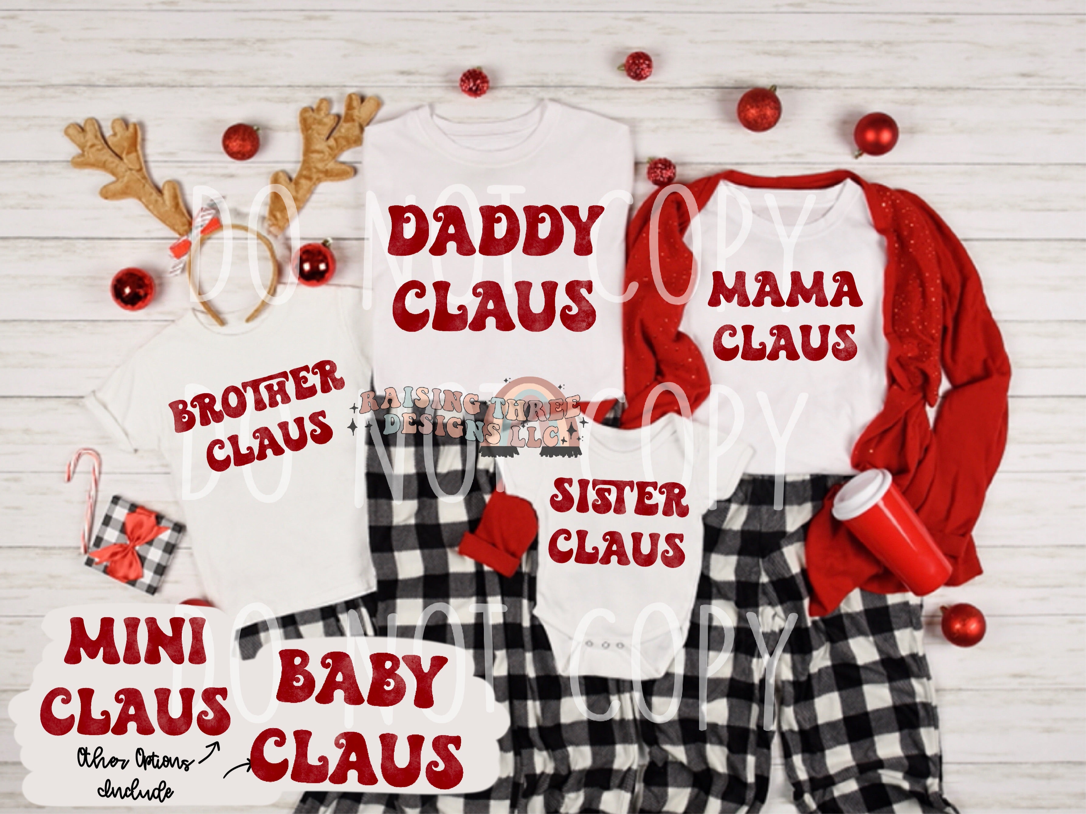 Family Claus Set – Raising Three Designs