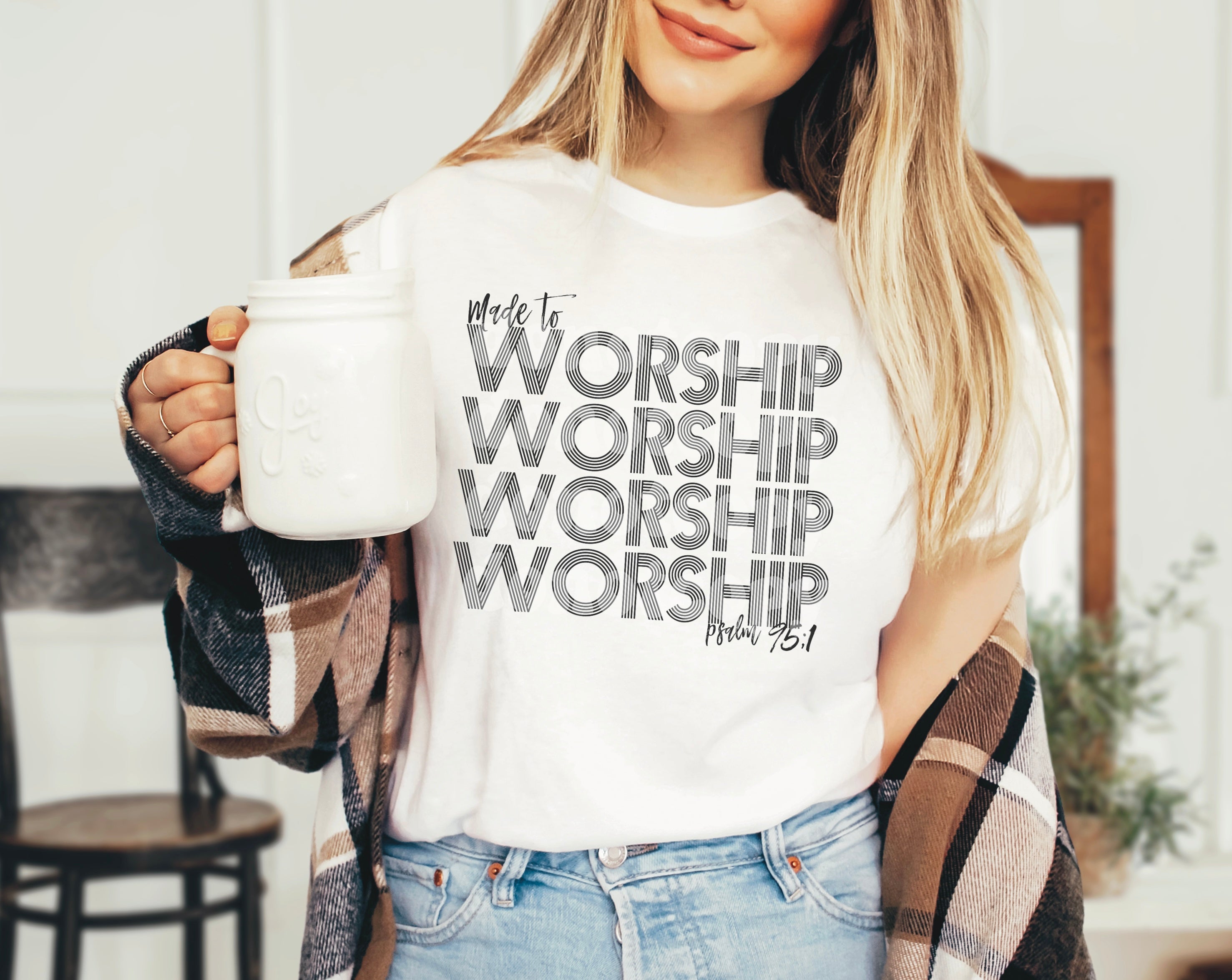 Made to worship - single color – Raising Three Designs