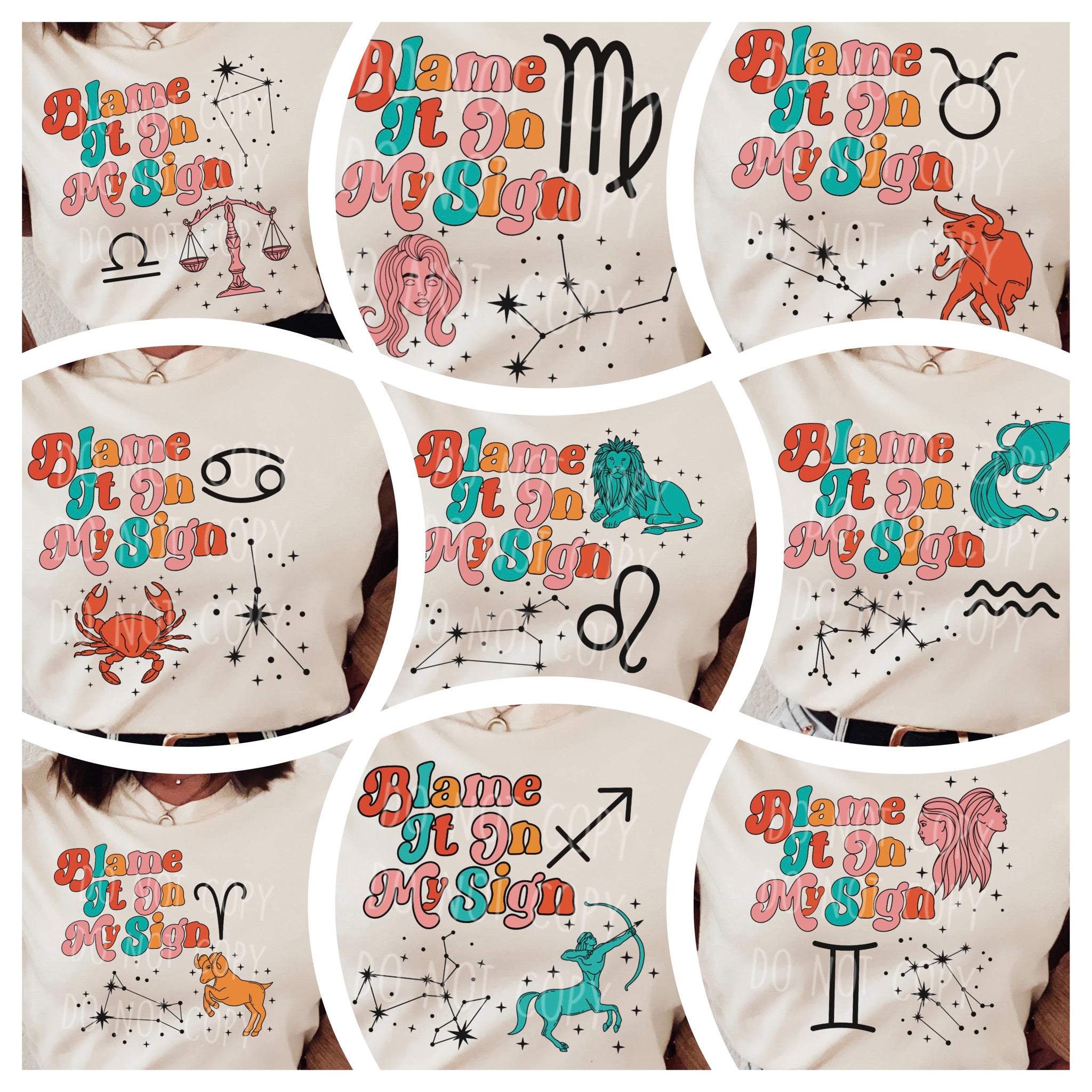 Full Color Zodiac Bundle – Raising Three Designs